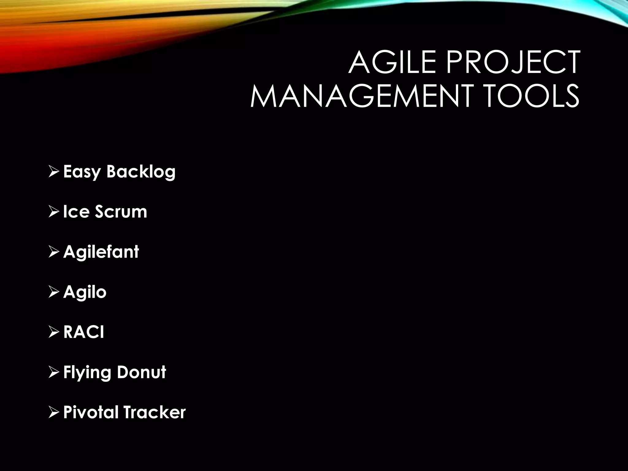 Agile Methodology and Tools | PPTX