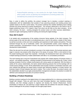 Agile product roadmapping | PDF