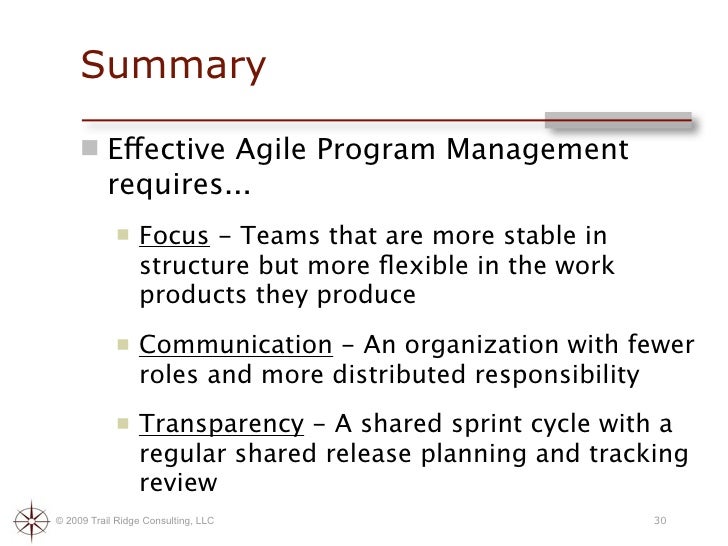Agile Program Management Best Practices