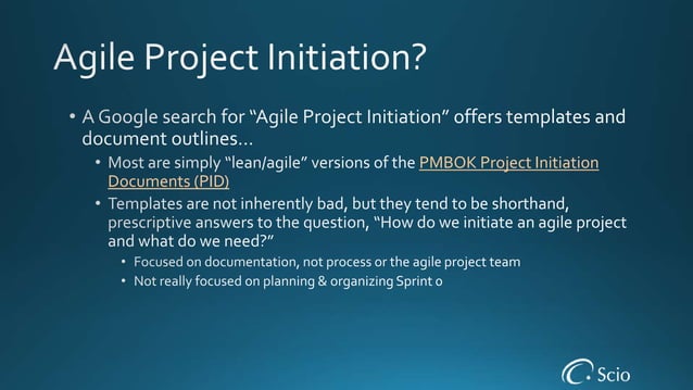Agile Project Initiation | PPT