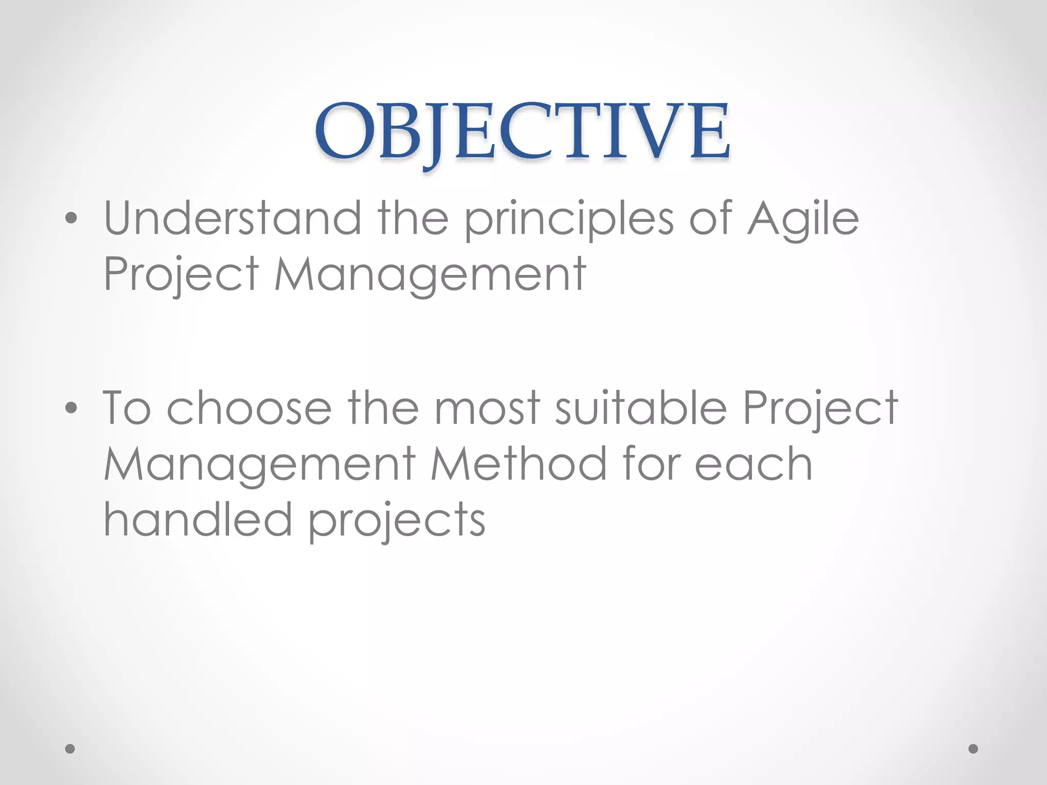Agile project management | PPT