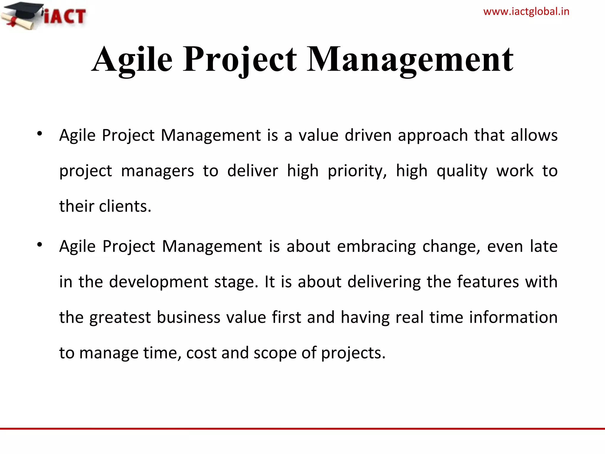 Agile project management | PPT