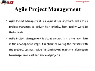 Agile project management | PPT | Technology & Computing