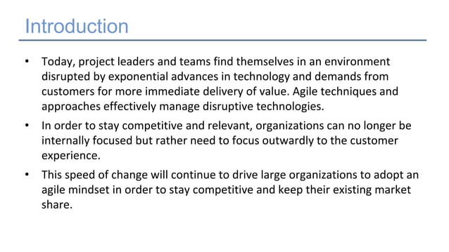 Agile Project Management - Course Details | PPTX | Computer Software and Applications | Computing