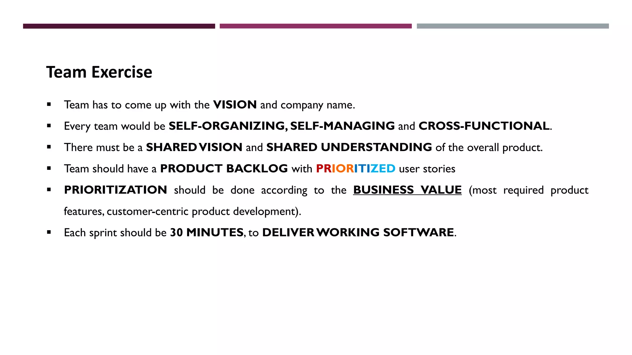 Agile Project Management Exercise | PDF