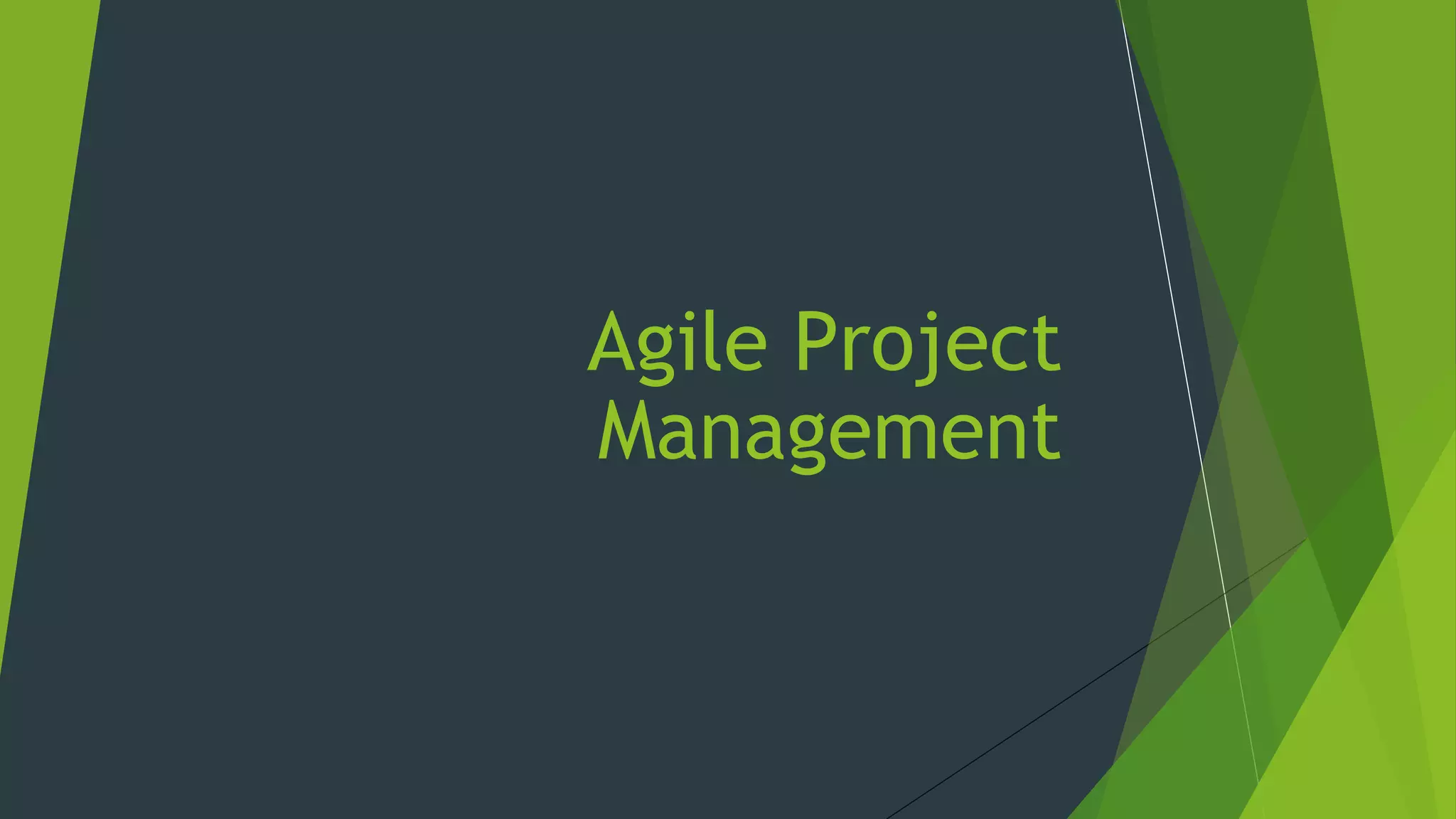Agile Project Management | PPTX