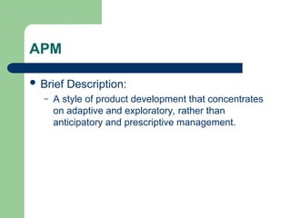 Agile project management-Overview (Project management basics) | PPT