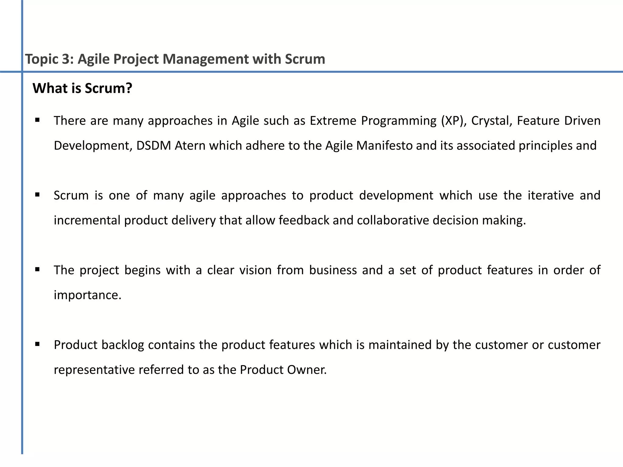 Agile Project Management with Scrum | PPT
