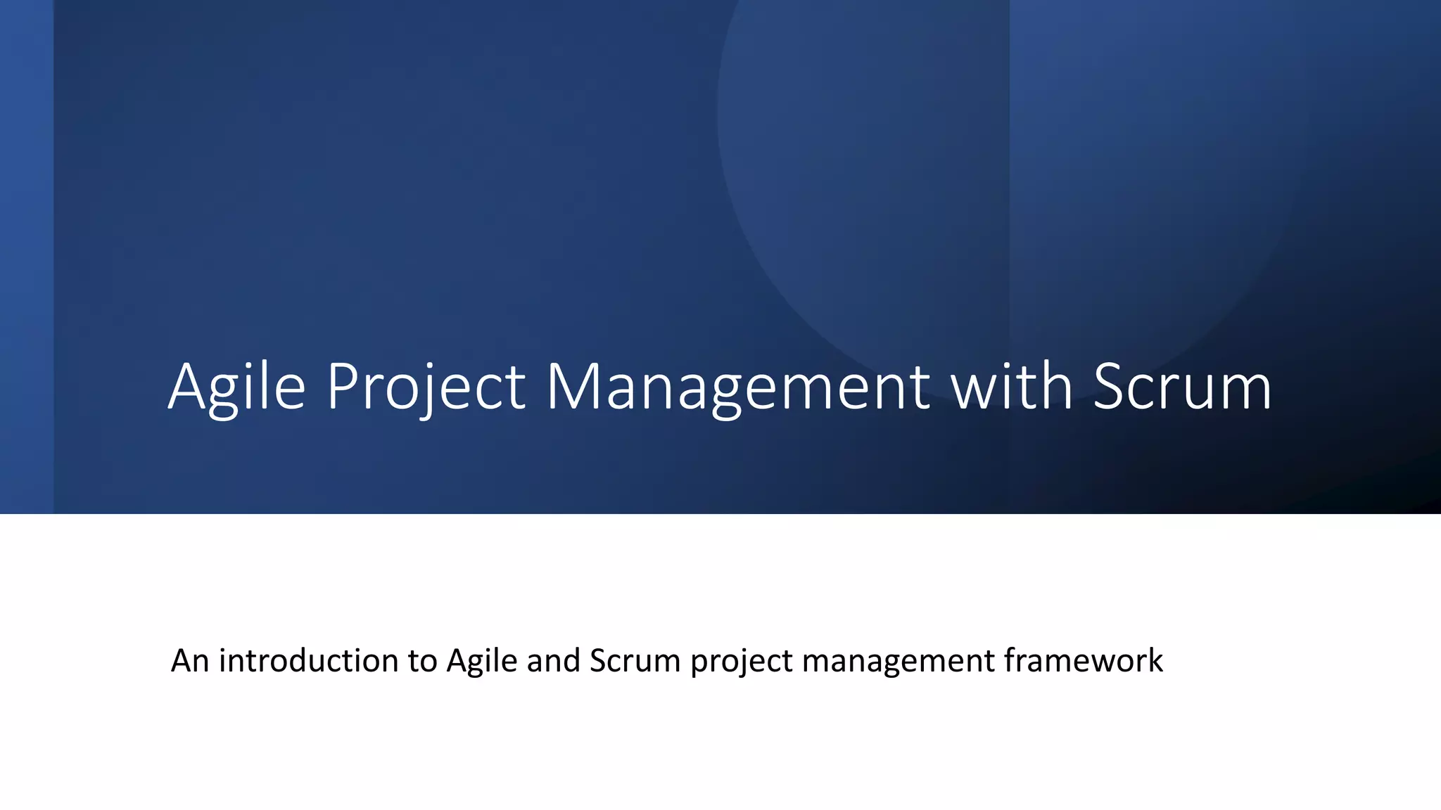 Agile project management with scrum | PPTX