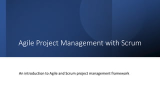 Agile project management with scrum | PPTX