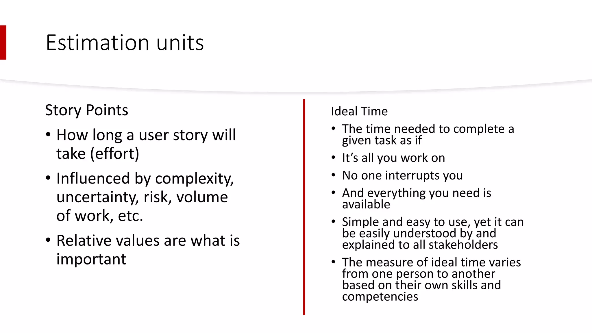 Agile projetcs (sizing and estimation) | PPTX
