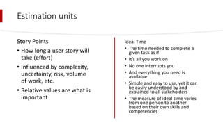 Agile projetcs (sizing and estimation) | PPTX