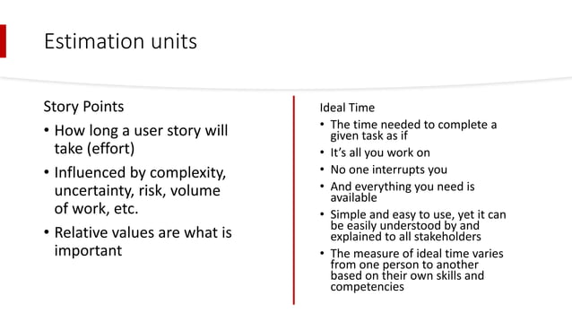 Agile Projetcs Sizing And Estimation Ppt