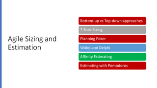 Agile projetcs (sizing and estimation) | PPT