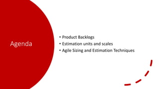 Agile projetcs (sizing and estimation) | PPT