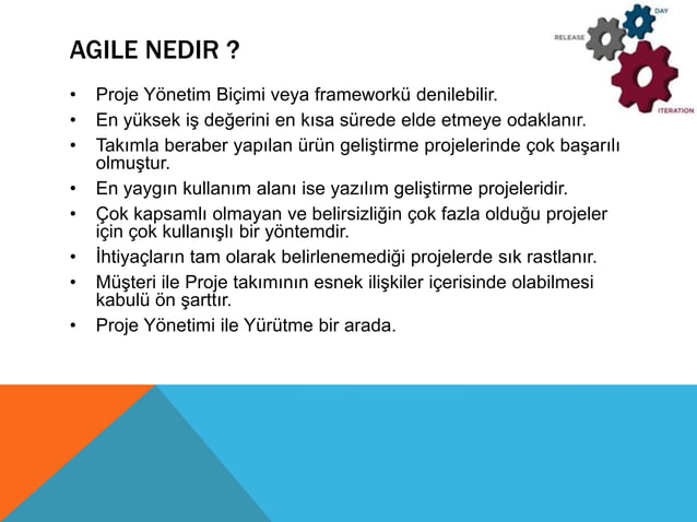 Agile proje yönetimi | PPTX