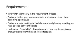 Agile QA process | PPTX
