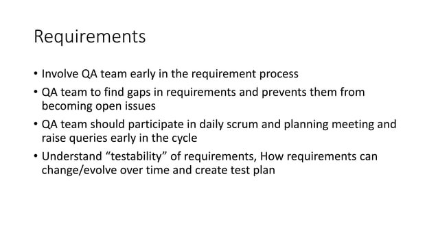 Agile QA process | PPTX