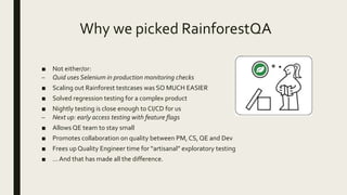 Comparing Agile QA Approaches to End-to-End Testing | PPT