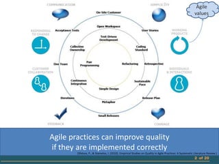 Quality problems related to agile methods / scalability. | PPTX
