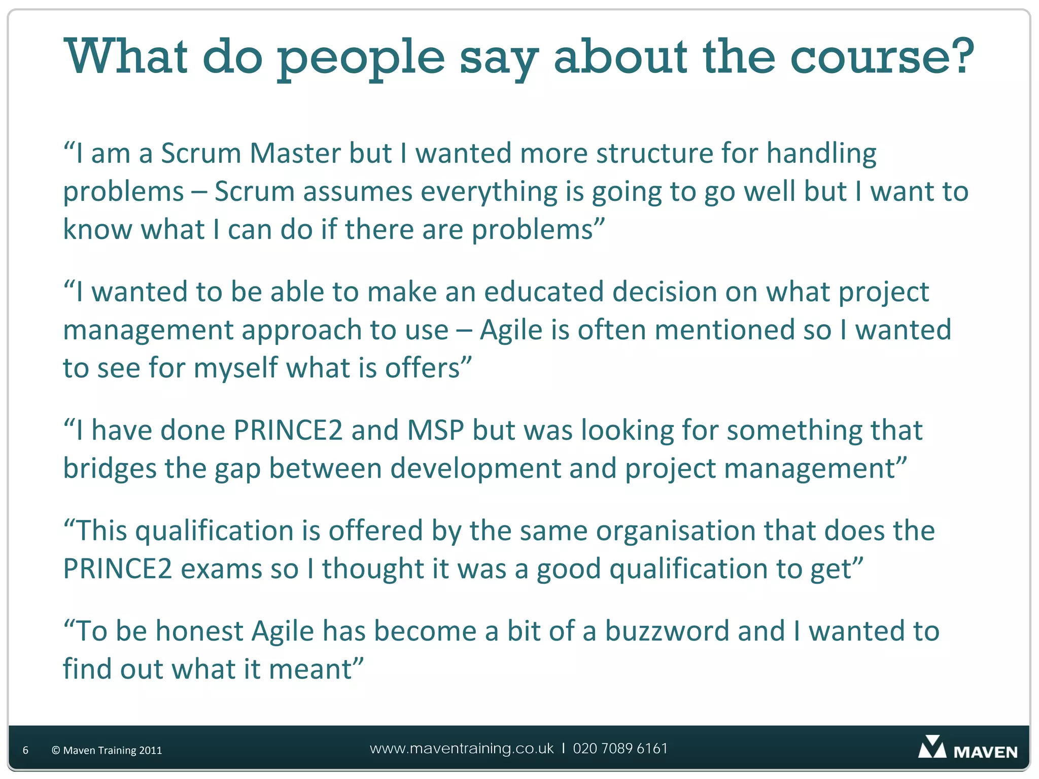 Agile Project Management Quick Guide | PPT