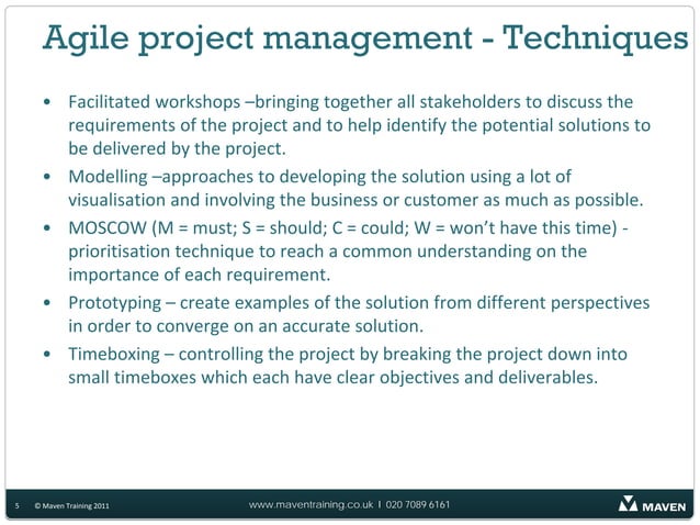 Agile Project Management Quick Guide | PPT