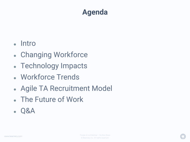 Agile recruiting: Optimizing your Talent Acquisition Operating Model | PPT