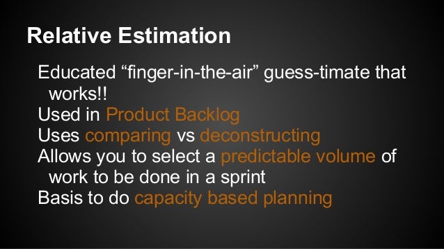User Story Sizing using Agile Relative Estimation