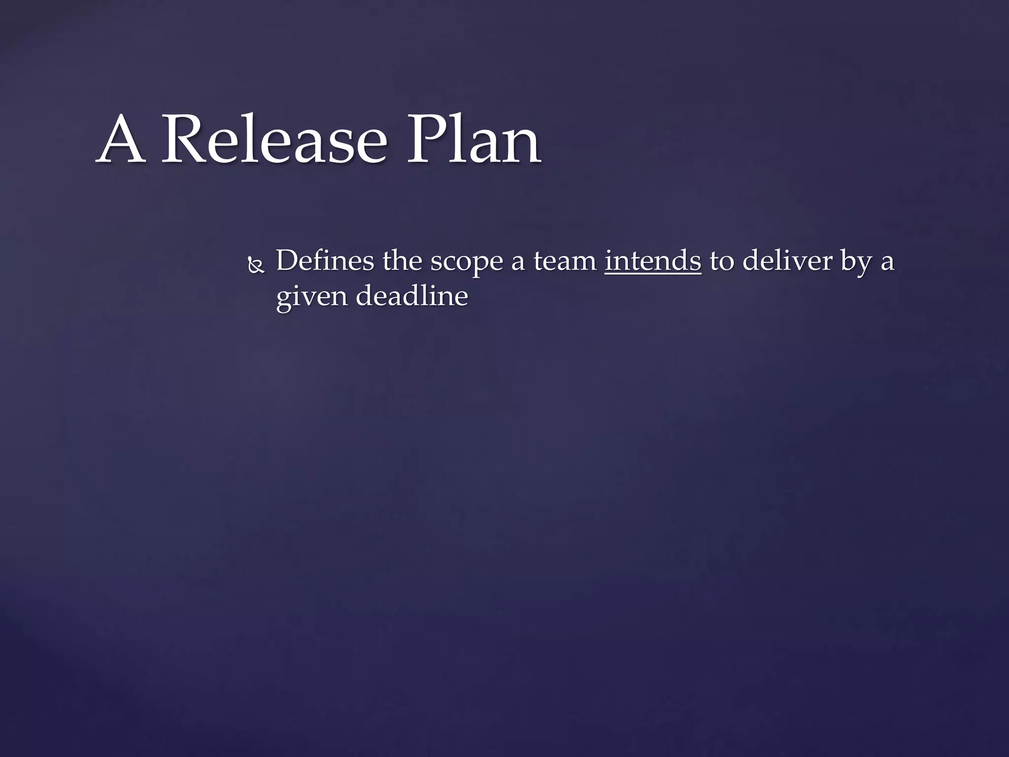 Release Planning. For Agile Teams. A Quick Overview | PPT