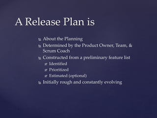 Release Planning. For Agile Teams. A Quick Overview | PPT
