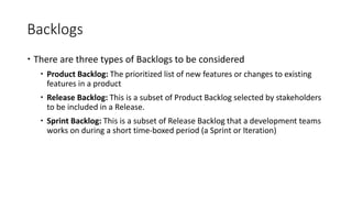 Agile Release Planning | PPTX
