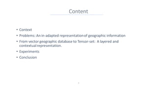 Representing Vector Geographic Information As a Tensor for Deep Learning Based Map ...