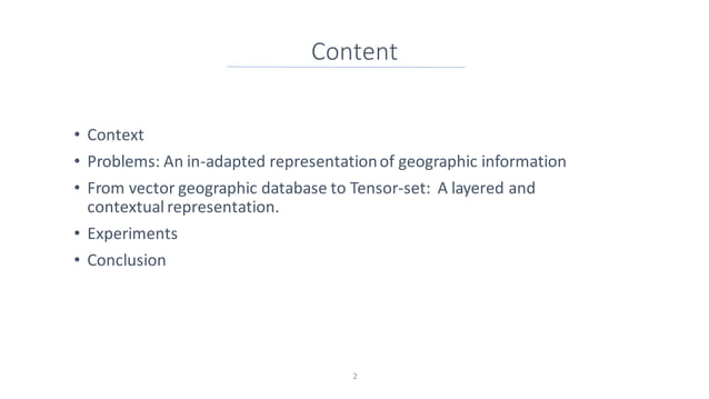 Representing Vector Geographic Information As a Tensor for Deep Learning Based Map ...