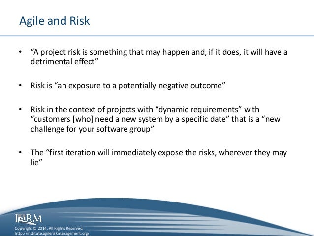 Agile risk management