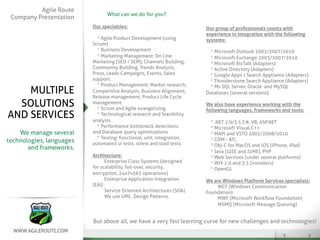 Agile Route Company Presentation | PDF | Computing | Technology & Computing