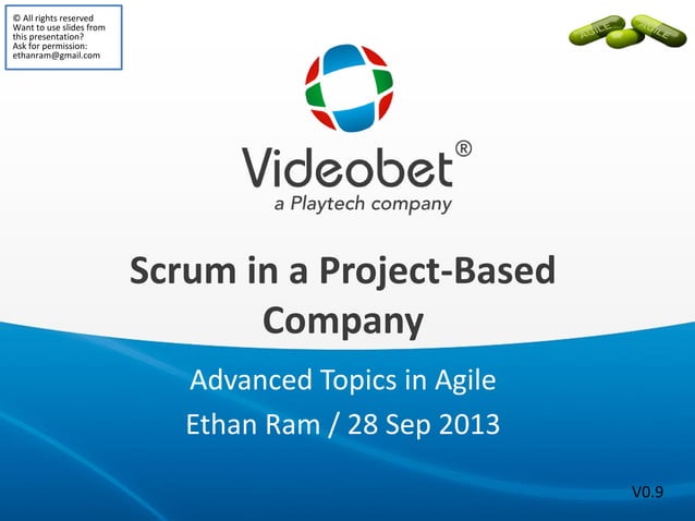 Advanced topics in Agile: Implementing Scrum in a project-based company ...