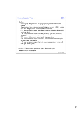 The Agile Scaling Model (ASM): Be as Agile as You Need to Be | PDF | Technology & Computing