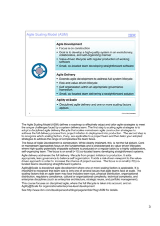 The Agile Scaling Model (ASM): Be as Agile as You Need to Be | PDF | Technology & Computing