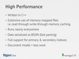 Agile Schema Design: An introduction to MongoDB