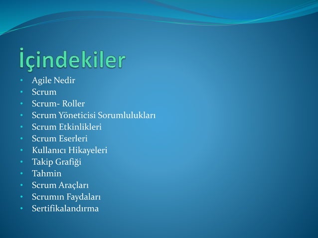 Agile Scrum Temel Egitimi | PPT
