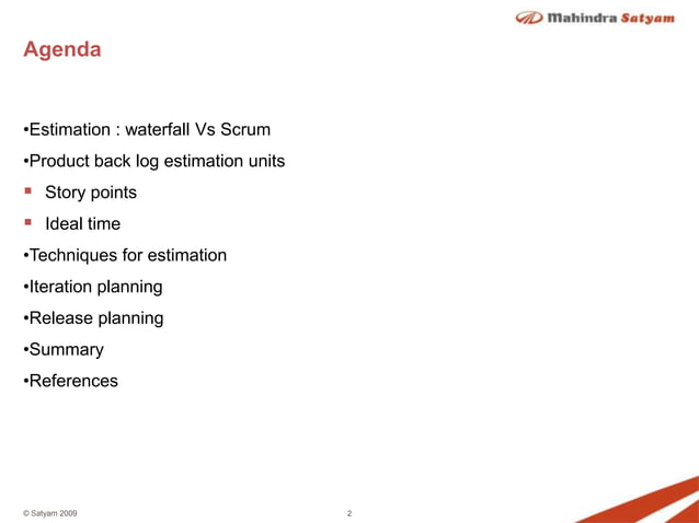 Agile Scrum Estimation | PPTX