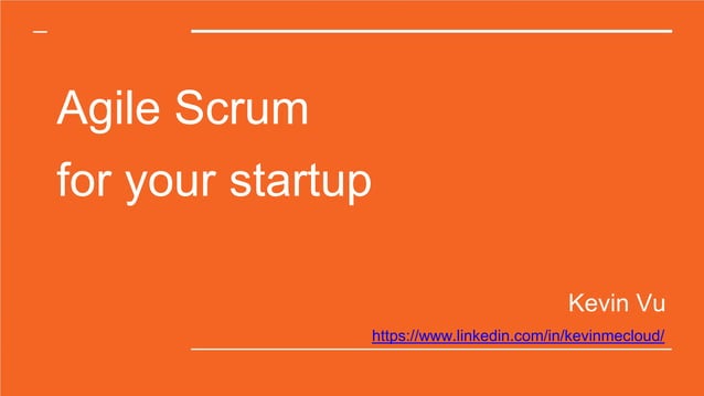 Agile Scrum for your startup | PPT