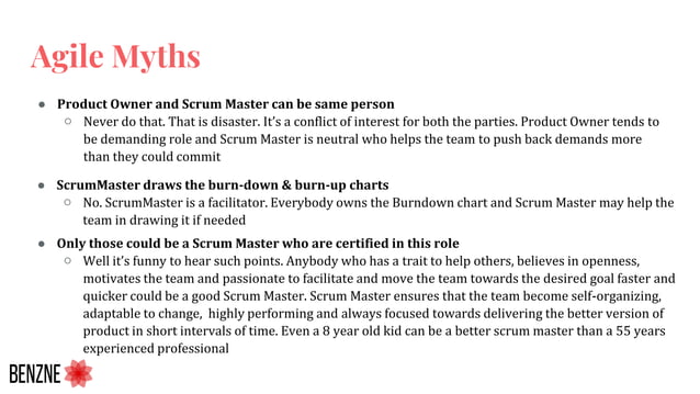 Agile scrum mythbusters | PPT