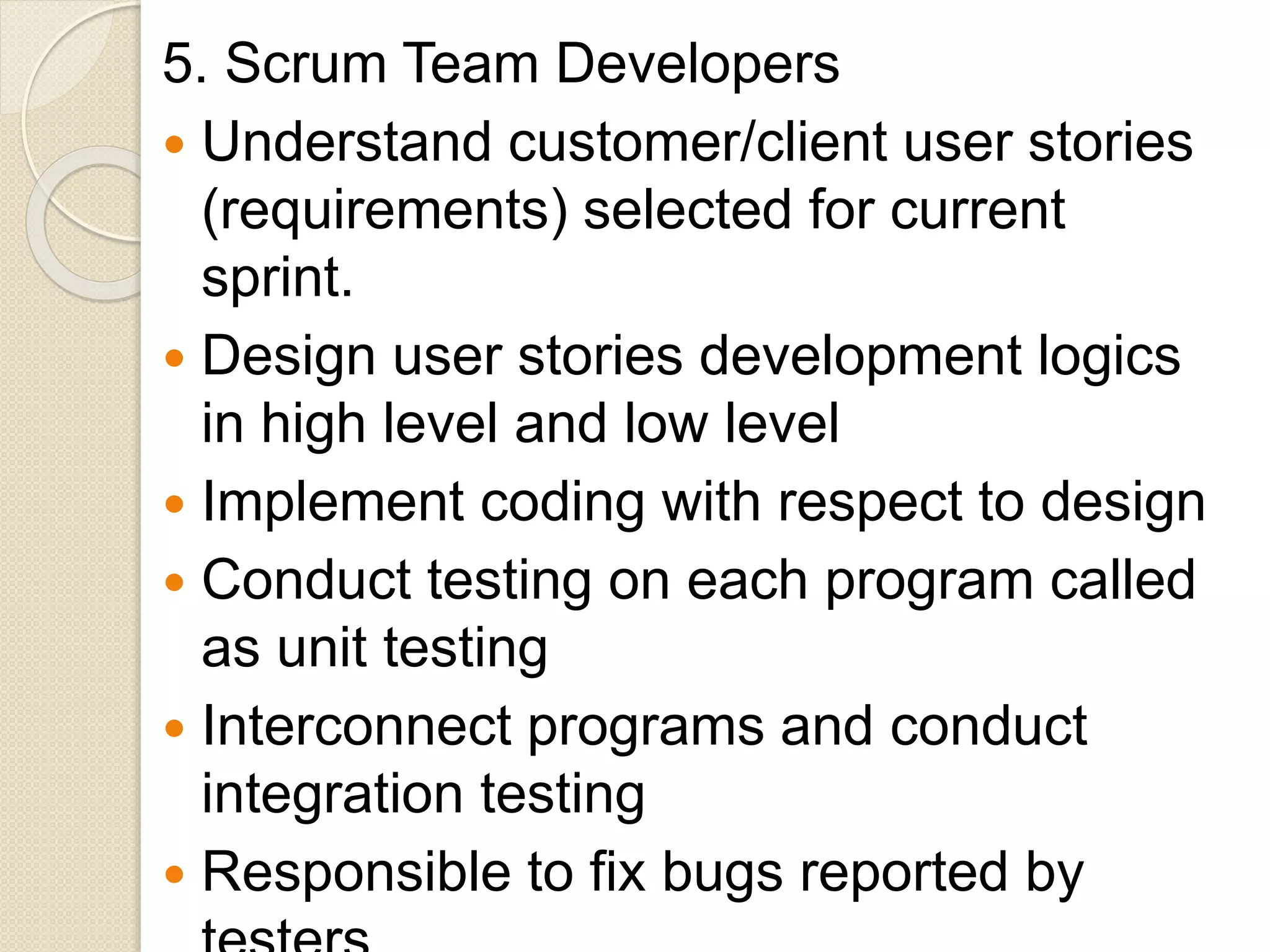 Agile Scrum Product Development Methodology Pptx Operating Systems Computer Software And