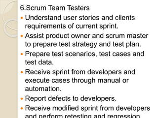Agile scrum product development methodology | PPTX