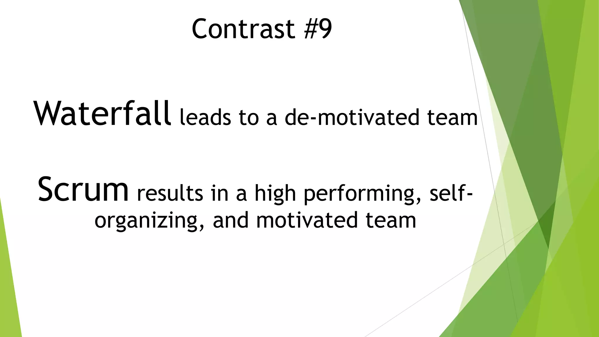 Differences between Waterfall and Scrum | PPTX