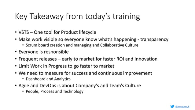 Agile scrum with Microsoft VSTS | PPT | Free Download