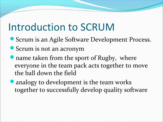 Agile software development | PPT