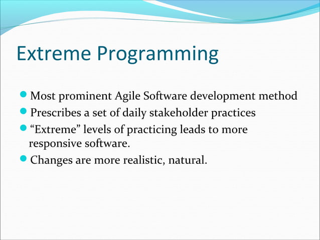 Agile software development | PPT
