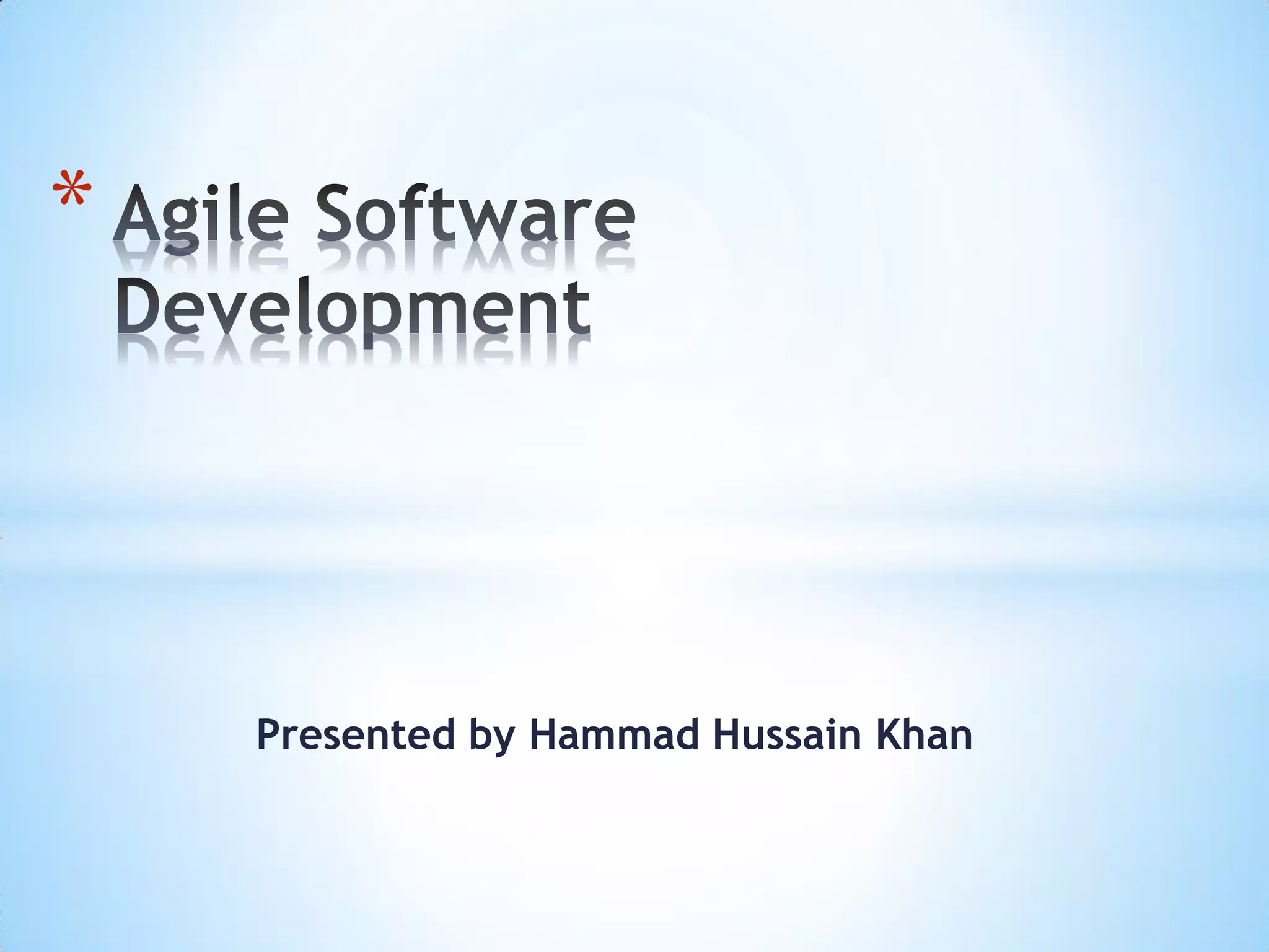 Agile software development | PPT